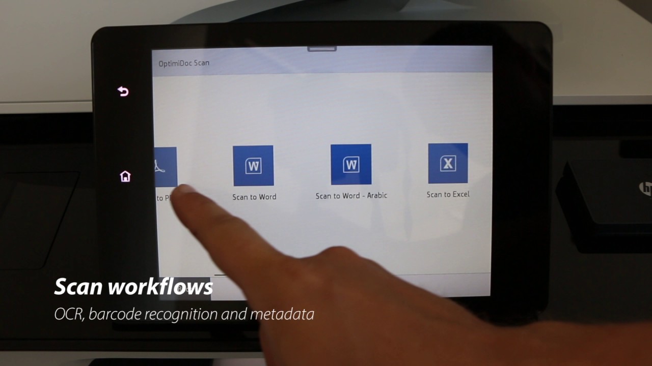 OptimiDoc Server - HP PageWide Pro integration