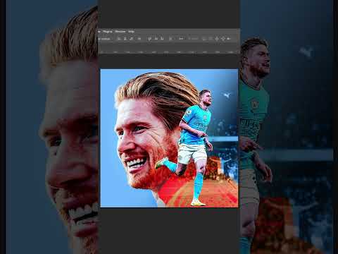 Simple Sports Poster Photoshop | Football Poster Design - Kevin De Bruyne - Photoshop Tutorial