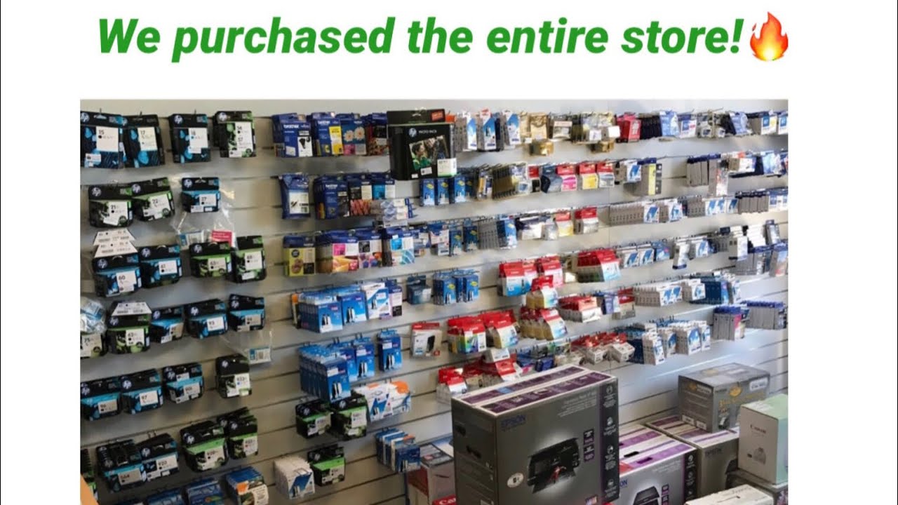We bought the whole stock of a Ink Cartridge store that went out of business