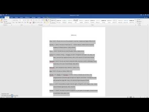 Alphabetizing References in Word