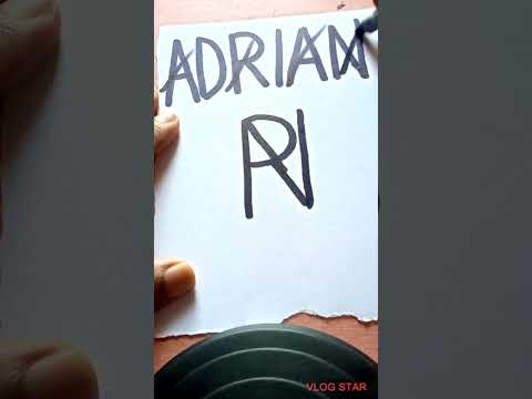 ADRIAN NAME LOGO DESIGN//#trendingshorts //#viralshort //#subscribe //#youtubeshorts