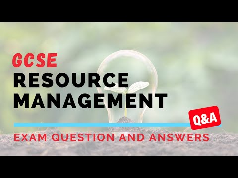 Resource Management GCSE Geography Exam Question
