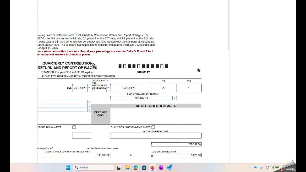 Chapter 6 Payroll Problems