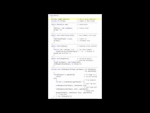 Merge sort Java Code Explanation