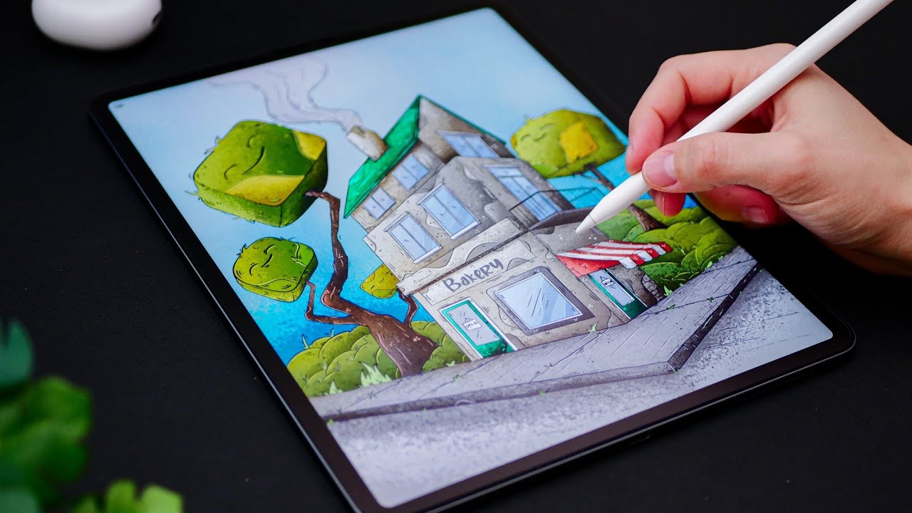 Cute House illustration | New brush pack for Procreate