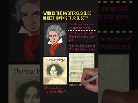 Who Is The Mysterious Elise In Beethoven's "Fur Elise"? #shorts
