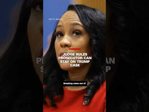 Judge rules prosecutor can stay on Trump case