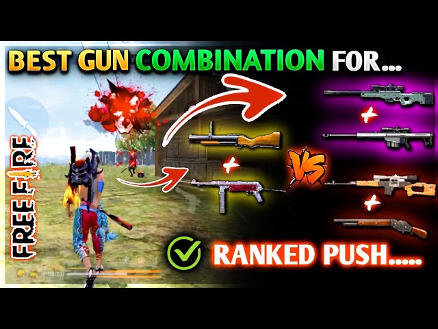 5 best gun combinations for Free Fire's ranked mode