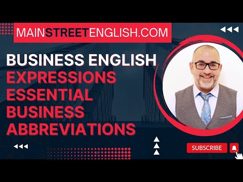 Business English: Speak Like a Business Pro: Learn Essential Business Abbreviations WFH, KPI, ROI 🗣️
