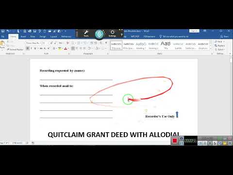 THE NEW QUITCLAIM GRANT DEED With a Deal Title in Fee Simple-- https://eeon.tv/52edbef0