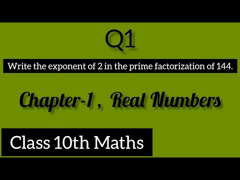 Write the exponent of 2 in the prime factorization of 144