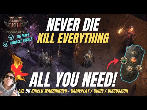 UNKILLABLE  Endgame Shield Build Guide POE 2 | Lvl 90 Jade Warbringer | Pinnacle Boss T16 Showcase