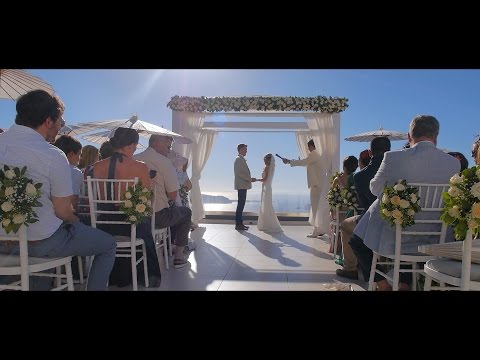 Danielle & Nick Wedding at Le Ciel Santorini