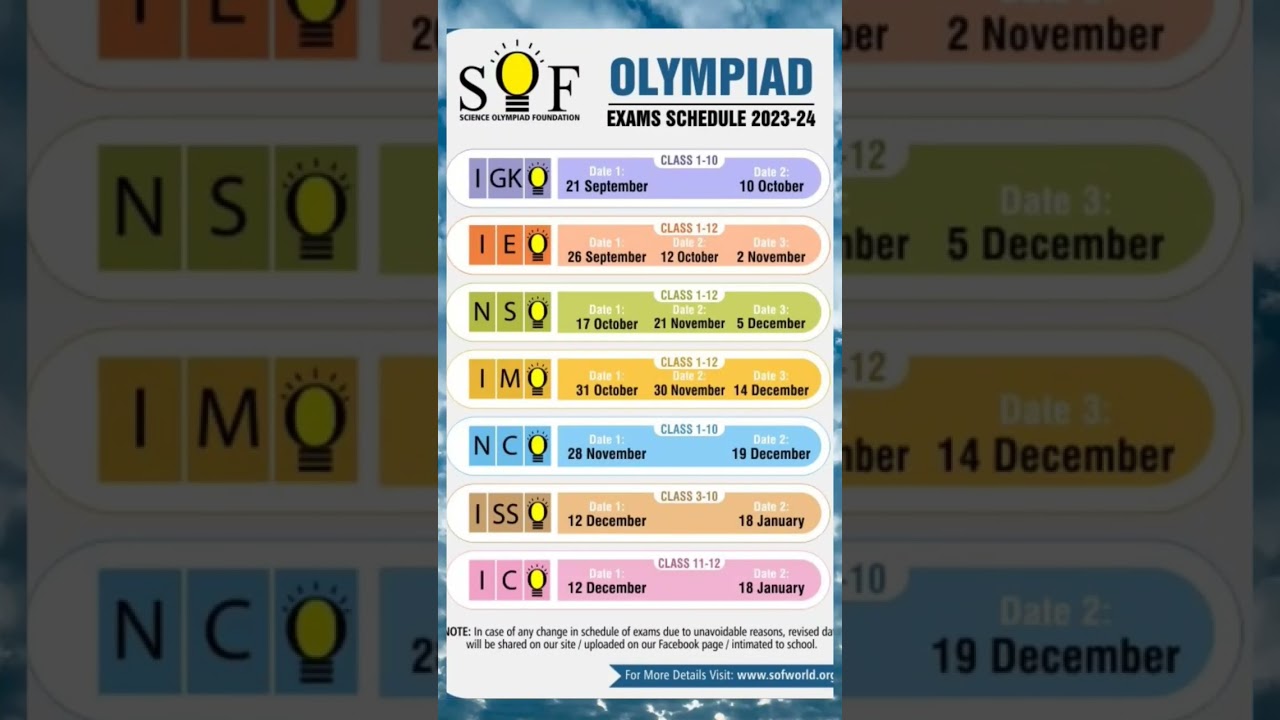 SOF Exam Dates 2023-2024 #sofexam2024 #sof2024 #sof2023