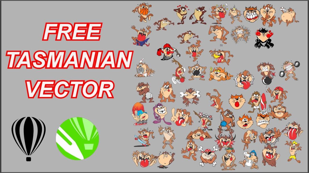 FREE TASMANIAN DEVIL VECTOR DESIGN ( CDR FILE )
