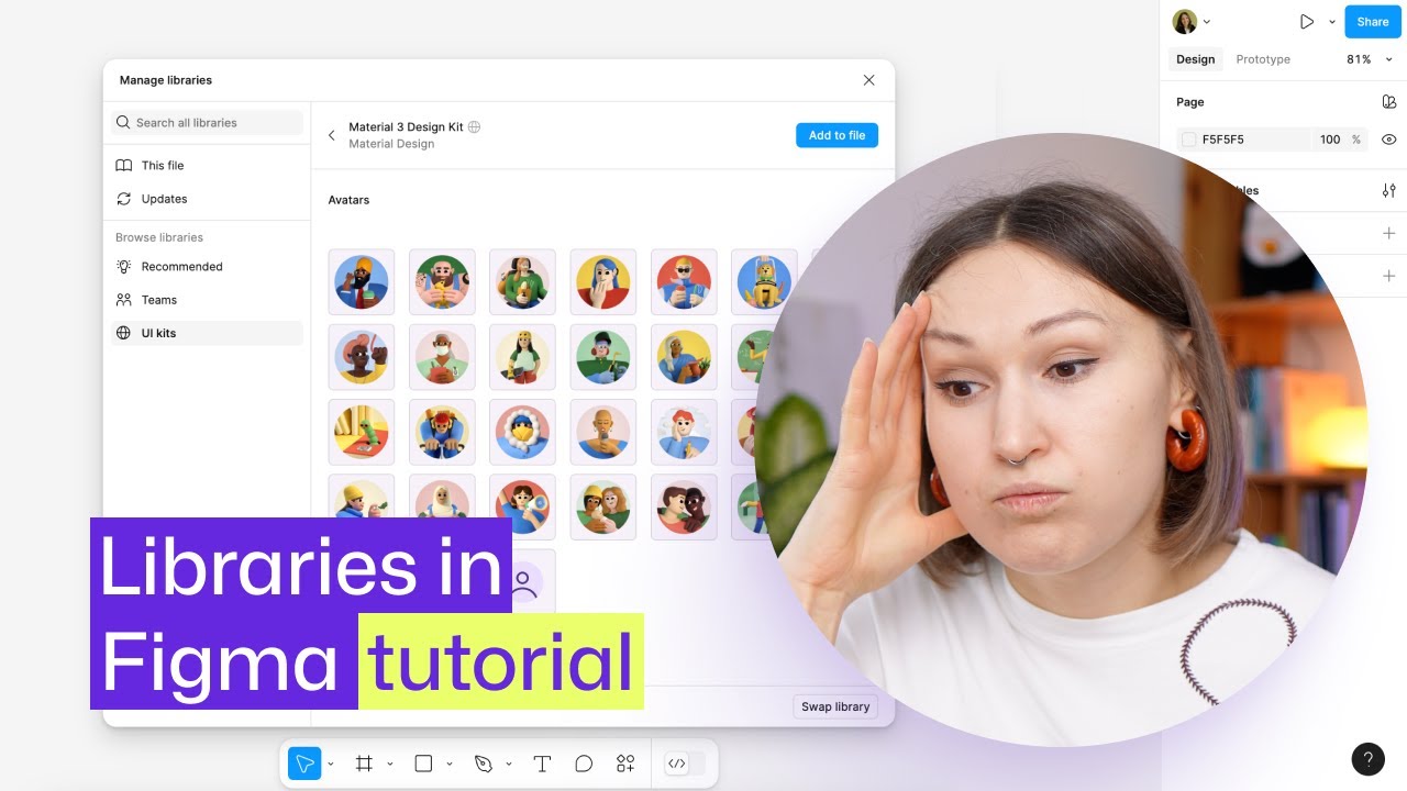 Understanding the UI libraries | FREE Figma course