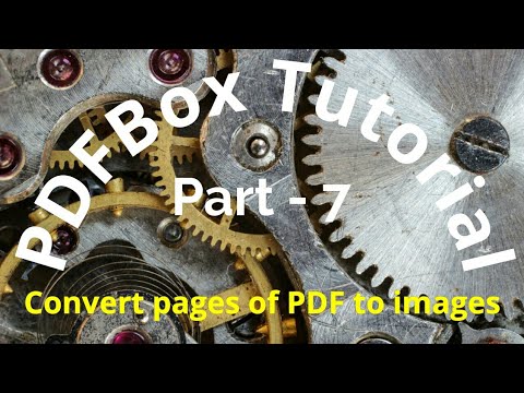 Java PDF Creation : 7. Convert PDF pages to images with PDFbox