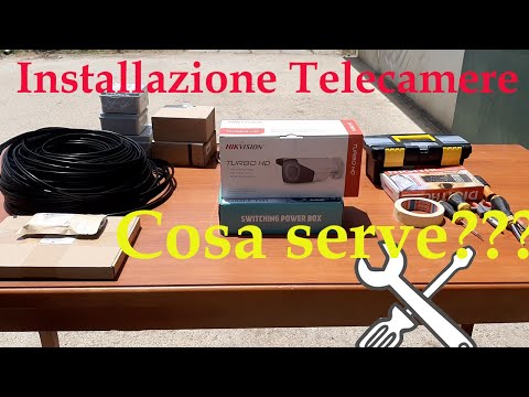 Guida Installazione Telecamere Esterno/Interno - Materiali da usare -Cavo Video RG59 -Alimentazione