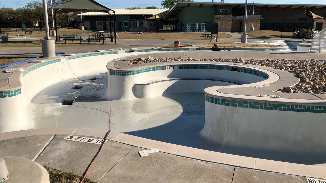 Pool maintenance at Jack Carter