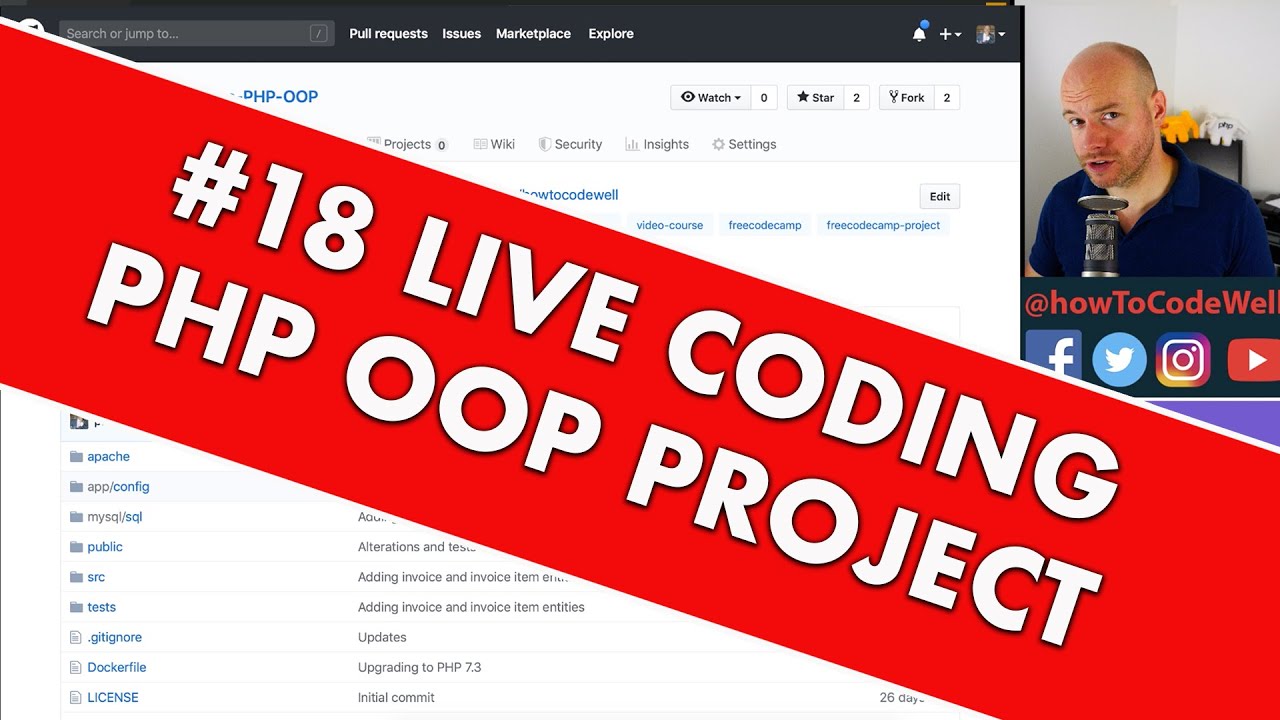 Live PHP Coding Stream #18 Creating OOP course for FreeCodeCamp - Building the Status Entity