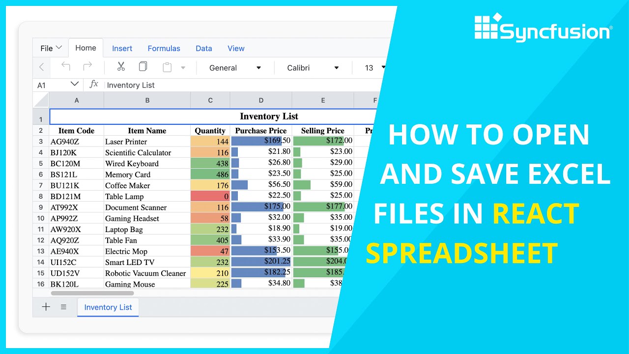 How to Open and Save Excel files in React Spreadsheet