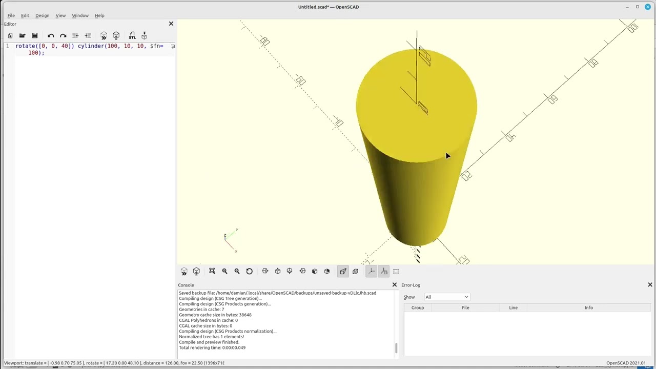 Python Tutorial: Deriving Equations of Motion for a 2-DOF Uniform Cylinder using SymPy