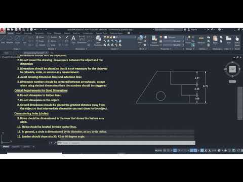 AutoCAD Rules of Dimensioning Video