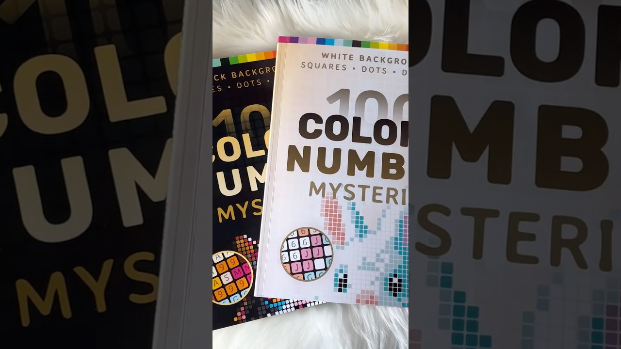100 Color By Number Mysteries Color By Number Coloring Books| Pixel Colorist | Completed Pages