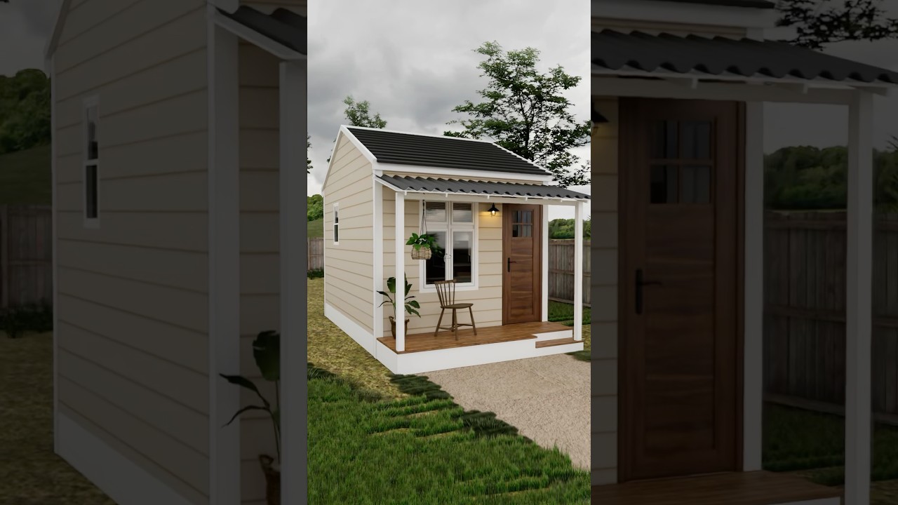 👆🏻Click above to watch full Video Tiny House 3 x 4.2 Meters ( 135 Sqft )