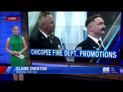 Chicopee Fire Department promotes two officers to new ranks