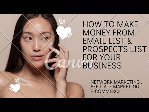 Guaranteed Idea of make money from E-mail List & Prospects List | Affiliate Marketing | E-Commerce |