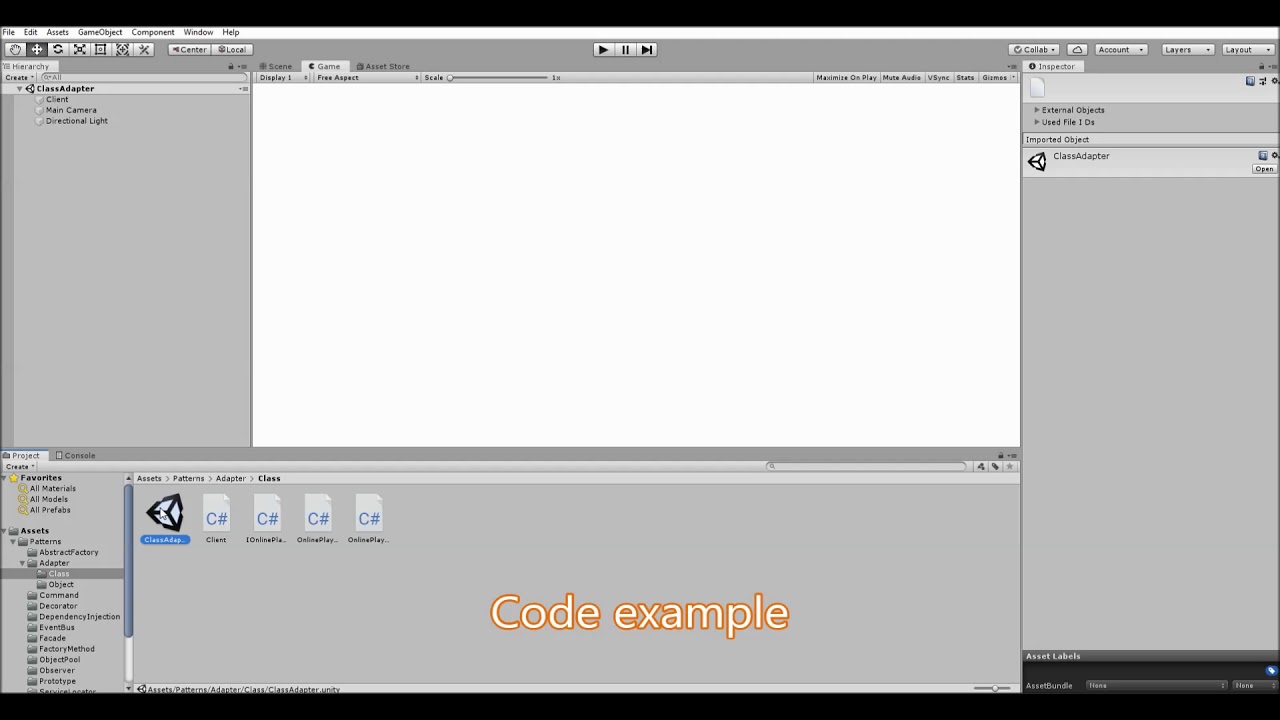 Hands-On Game Development Patterns with Unity 2019 | 13. Adapter
