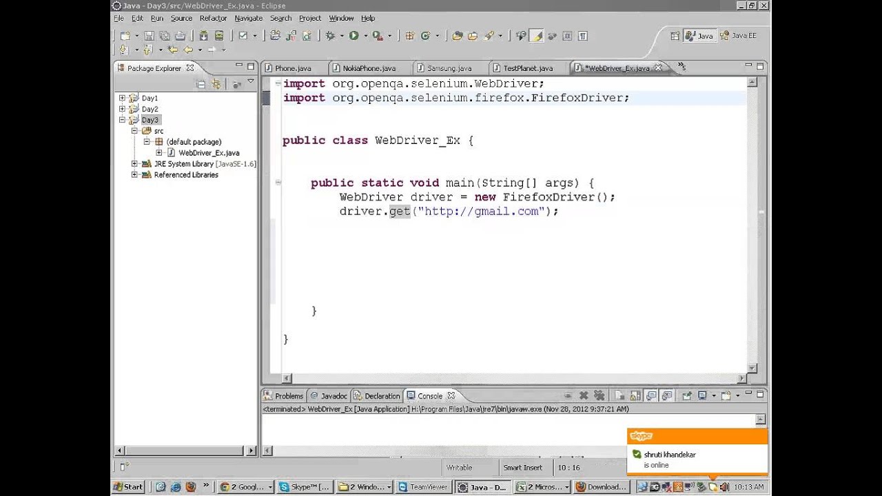 Selenium Tutorial Day 3 , Selenium Webdriver tutorial, Part 2