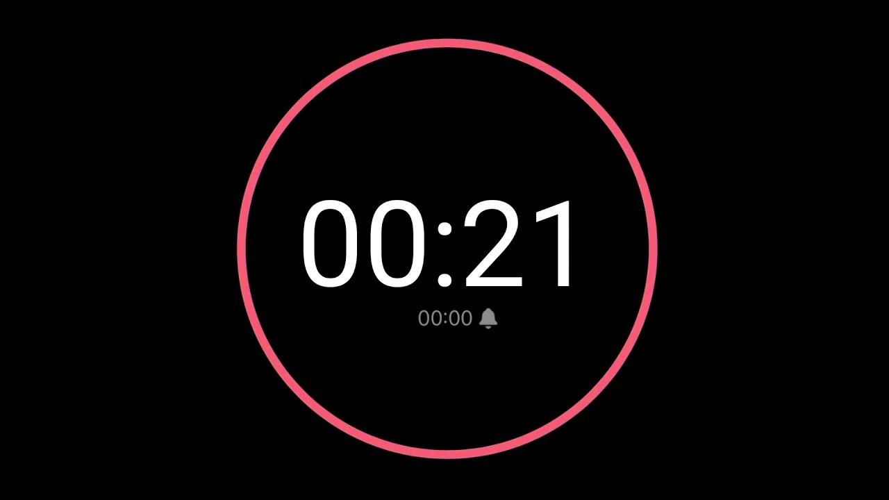 21 Second Countdown Timer / iPhone Timer Style