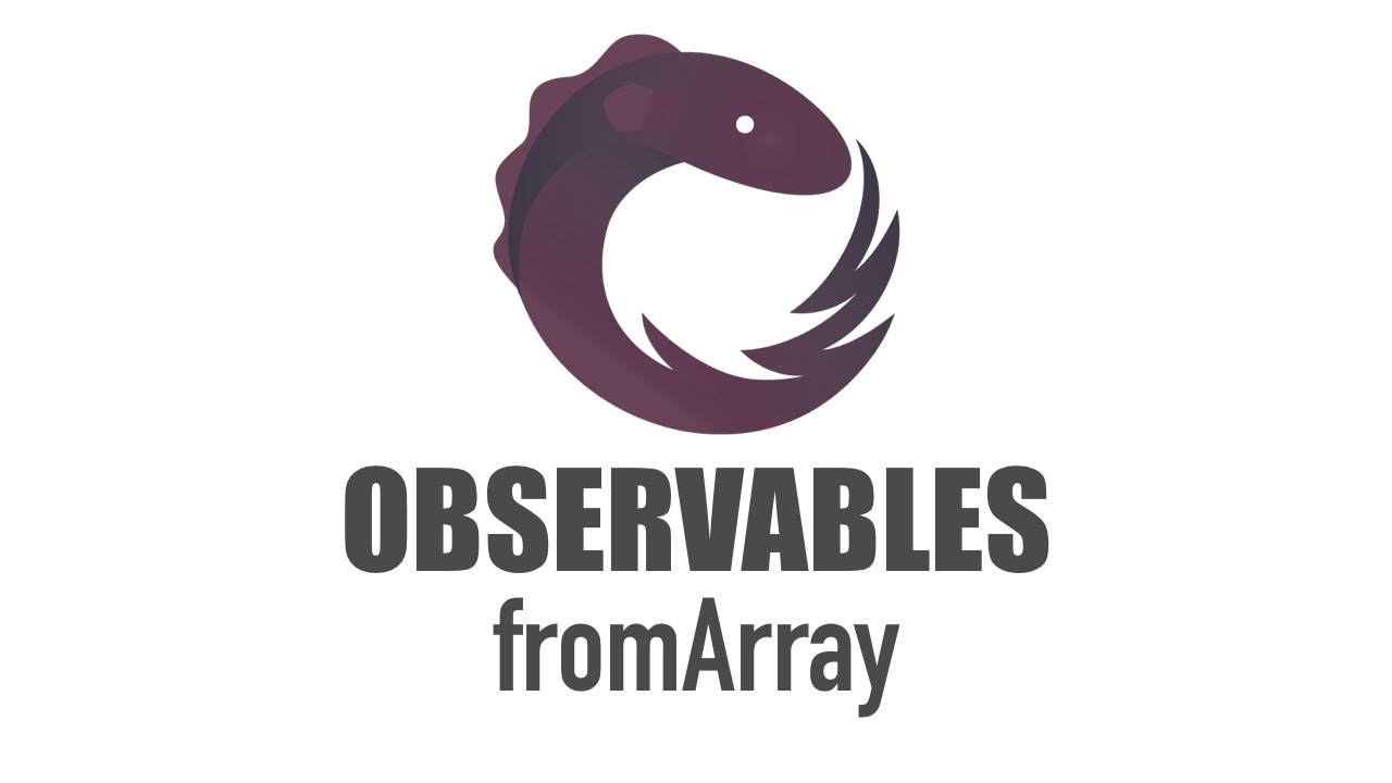 Observables: fromArray