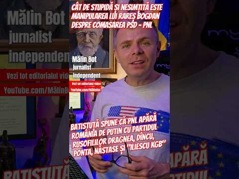 Rareș Bogdan: Manipulare jenantă despre comasarea PSD - PNL. Apără România de Putin cu "Iliescu KGB"