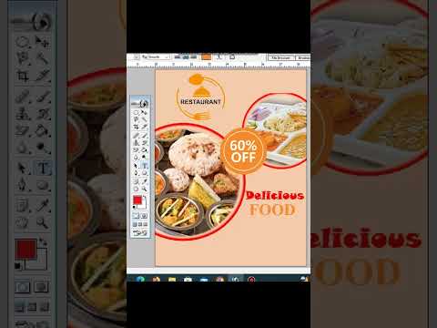 Restaurants Poster Design for social media Photoshop tutorials #photoshop