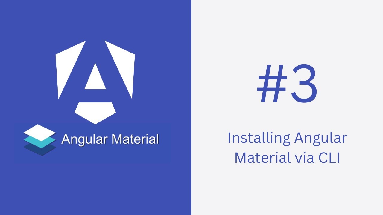 Installing Angular Material via CLI