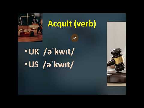 Acquit/ Acquit meaning in English and Urdu/ Acquit sentence/ Acquit pronunciation