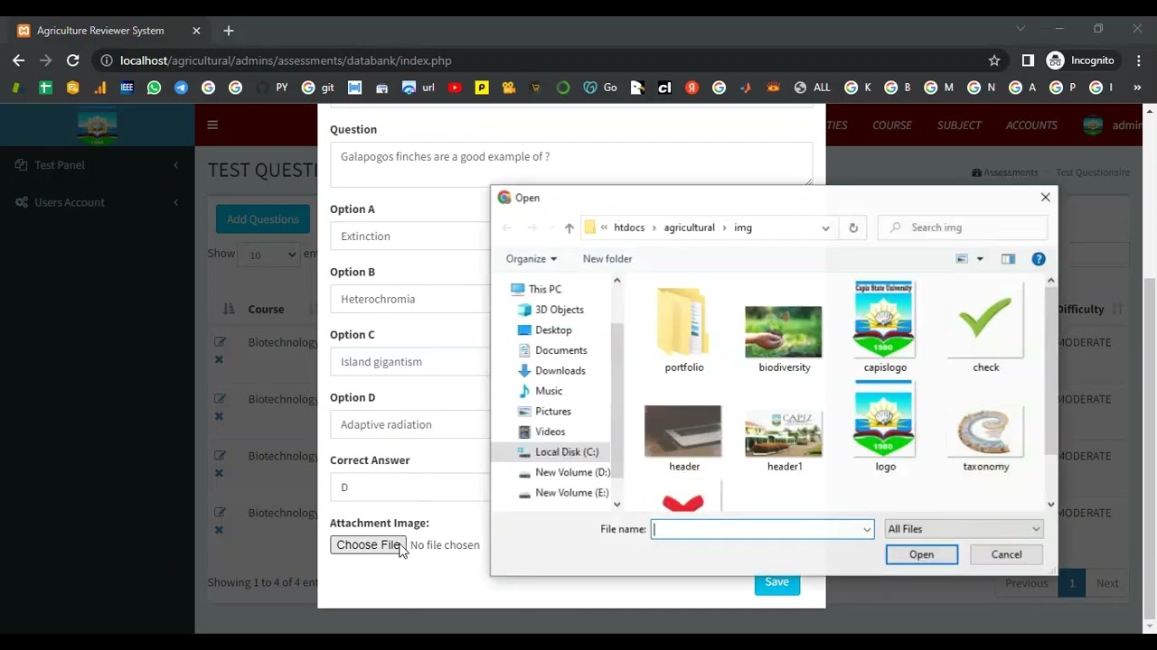 Agriculture Licensure Exam Reviewer System in PHP - OKOK PROJECTS ...