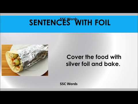 Foil # Improve English # Meaning and 5 sentences # GRE CAT GMAT word # SSC Words