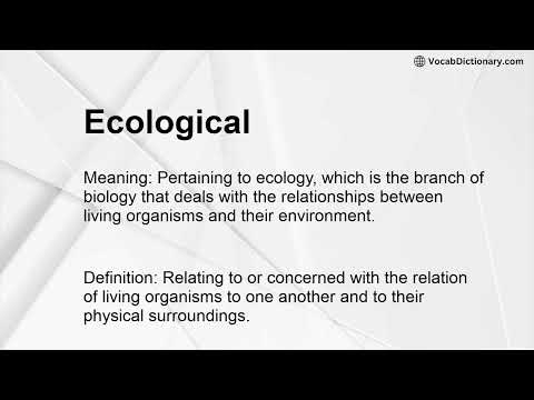 Ecological Meaning