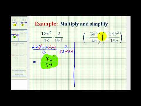 Ex: Multiplying Fractions with Variables | Math Help from Arithmetic through Calculus and beyond