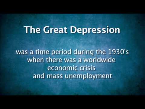 Social Studies Video Vocab: Great Depression (Accessible Preview)
