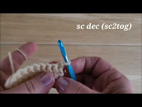 SC Dec (aka sc2tog)