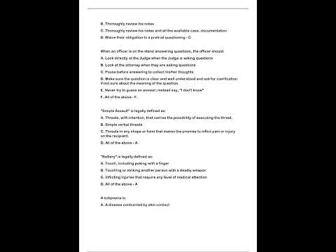Florida Class D Security License Examination with Q and S 2025