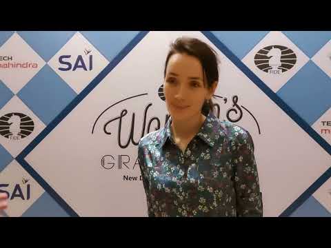 Interview with Kateryna Lagno | FIDE Women's Grand Prix in New Delhi | 6 Round
