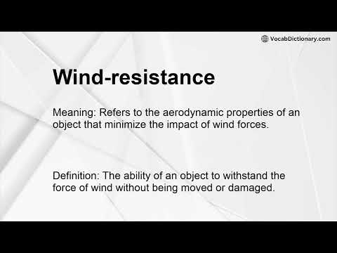 Wind-resistance Meaning