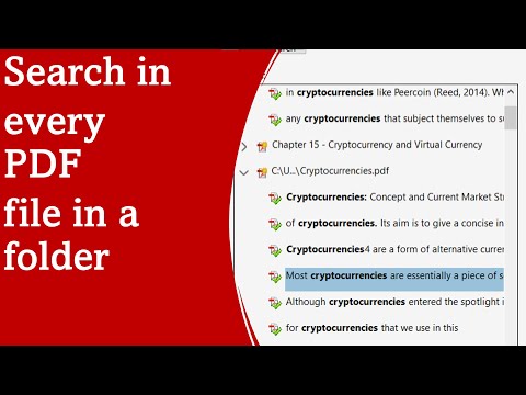 Search in every PDF file in a folder||Search in multiple PDF files