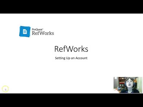 Setting up a RefWorks Account